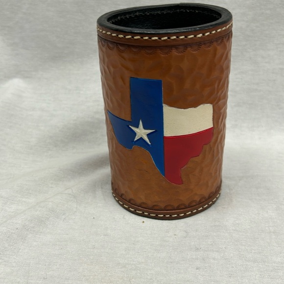 Texas handcrafted | Office | Handcrafted Unique Tooled Leather Pencil ...